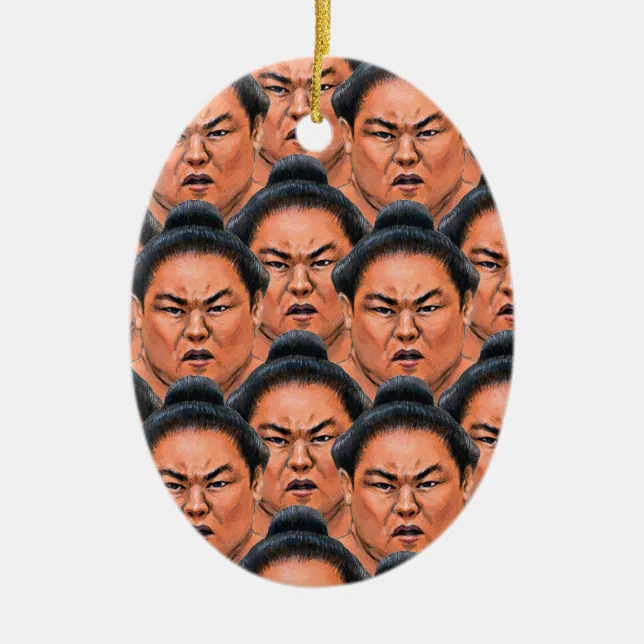 RIKISHI!! (Sumo Wrestler) Ceramic Ornament | Zazzle