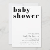 RILEY Bold Bohemian Retro Photo Baby Shower Invitation | Zazzle