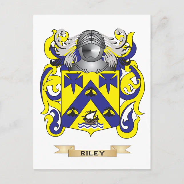 Riley Coat of Arms (Family Crest) Postcard | Zazzle