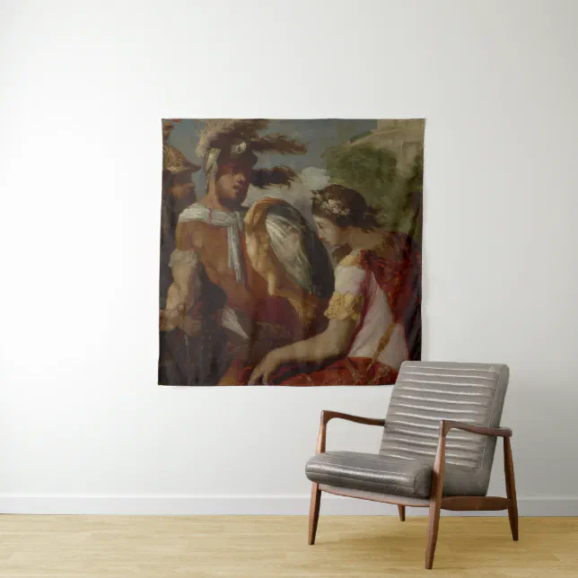 Rinaldo and the Mirror-Shield, c.1650-55 Tapestry | Zazzle
