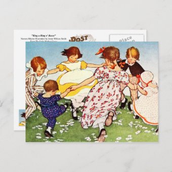 Ring a Ring o' Roses Postcard | Zazzle