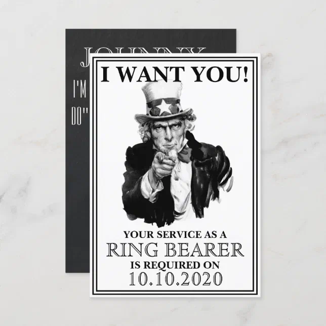 Ring Bearer Proposal Invitation | Zazzle