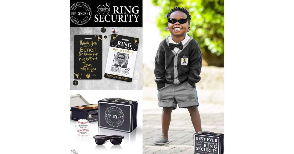 Ring Bearer Security Badge | Zazzle