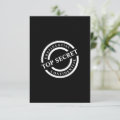 Ring Bearer Top Secret Be Our Ring Security Card | Zazzle