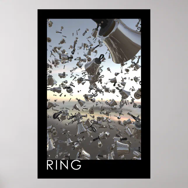 "Ring" Handbell Poster | Zazzle