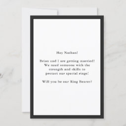 Ring Security Invitation | Zazzle