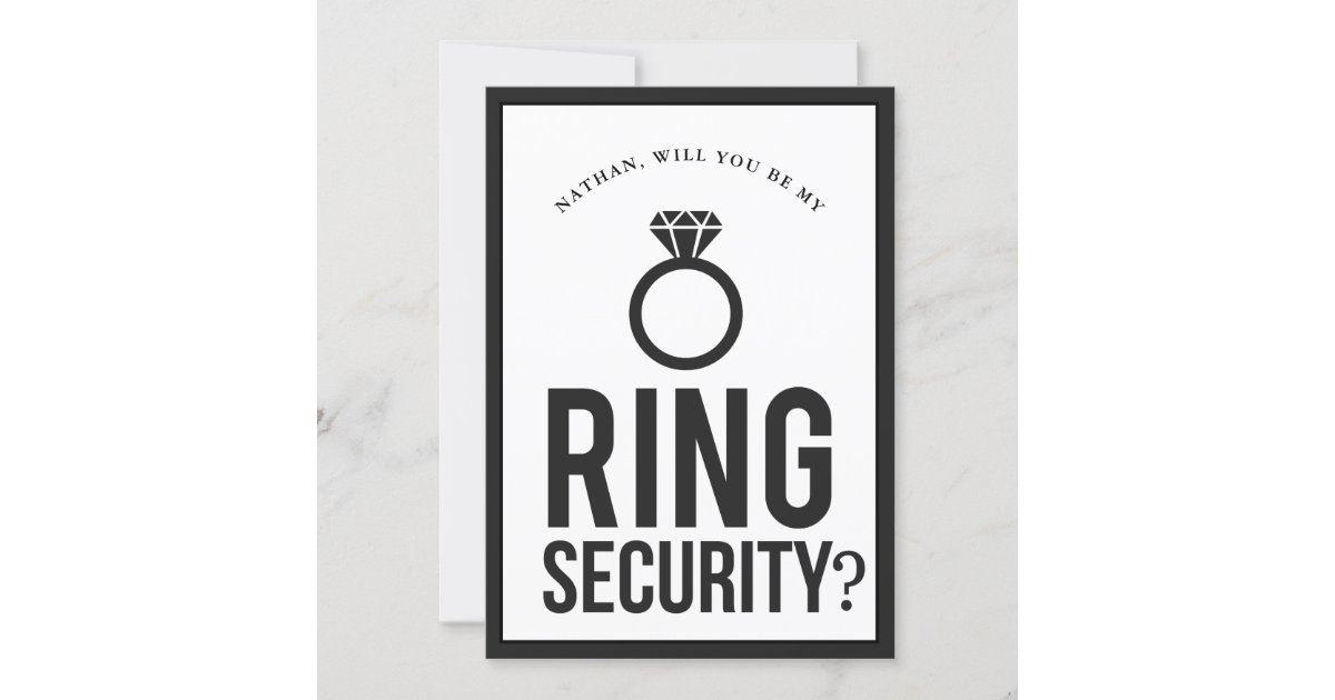 Ring Security Invitation | Zazzle