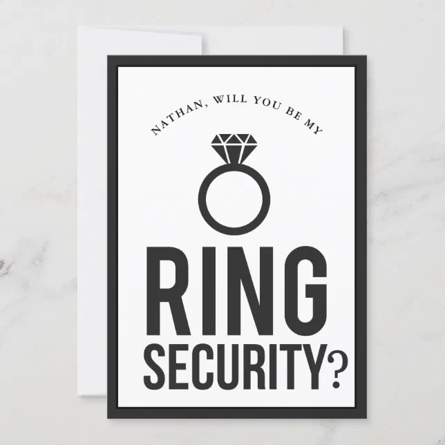 Ring Security Invitation | Zazzle