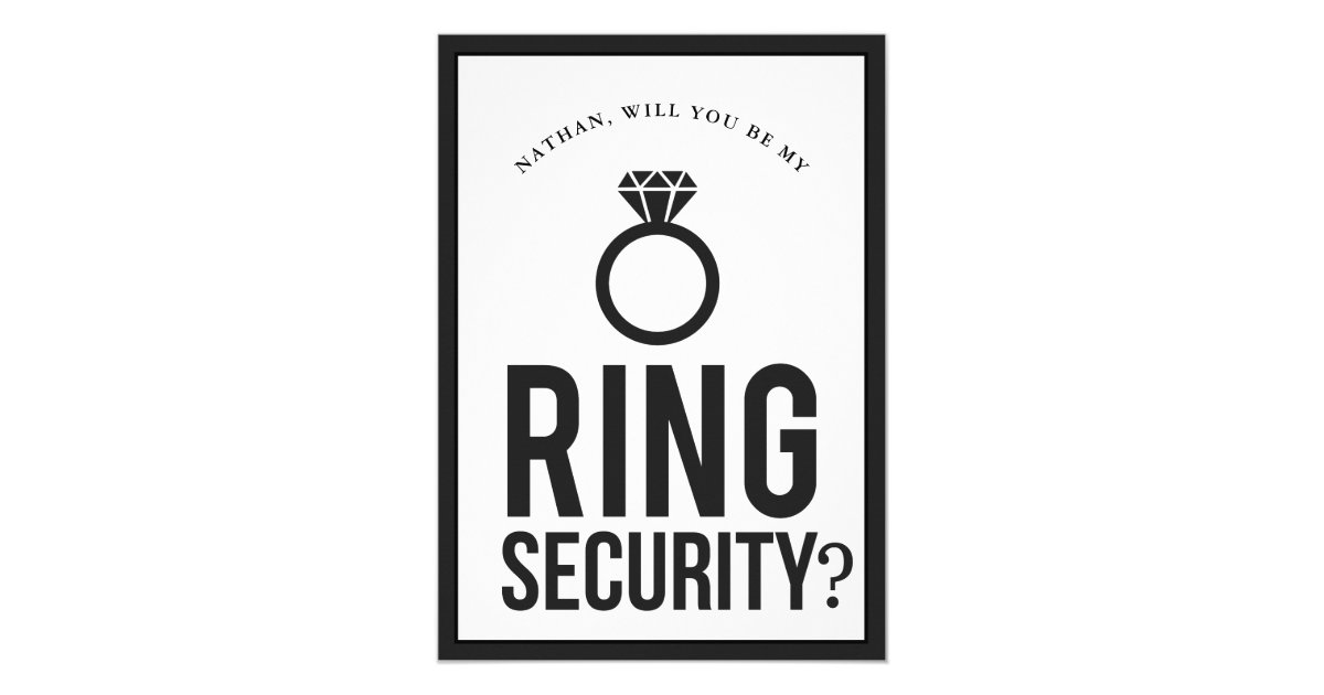 Ring Security Invitation | Zazzle.com
