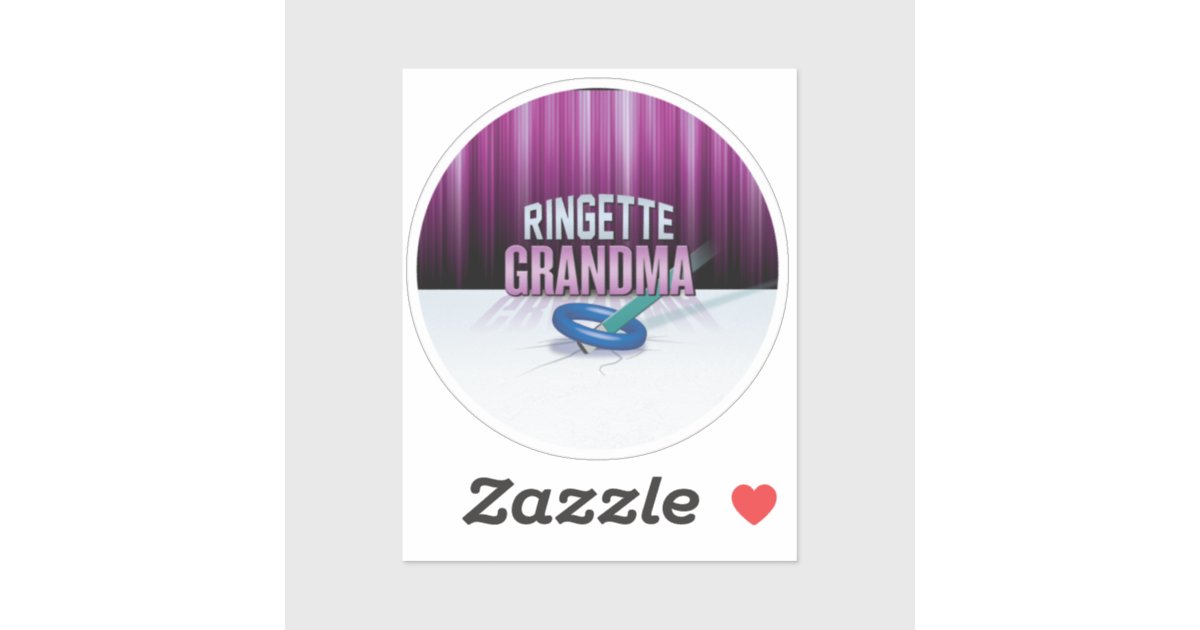 'Ringette Grandma' Sticker | Zazzle