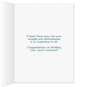 Ringing Cancer Bell, Finished Treatment Card | Zazzle