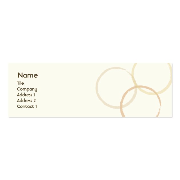 Rings - Skinny Business Card Template