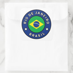 Rio de Janeiro Brasil Square Sticker | Zazzle