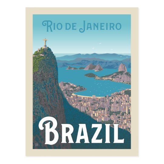 Rio De Janeiro, Brazil Postcard | Zazzle.com