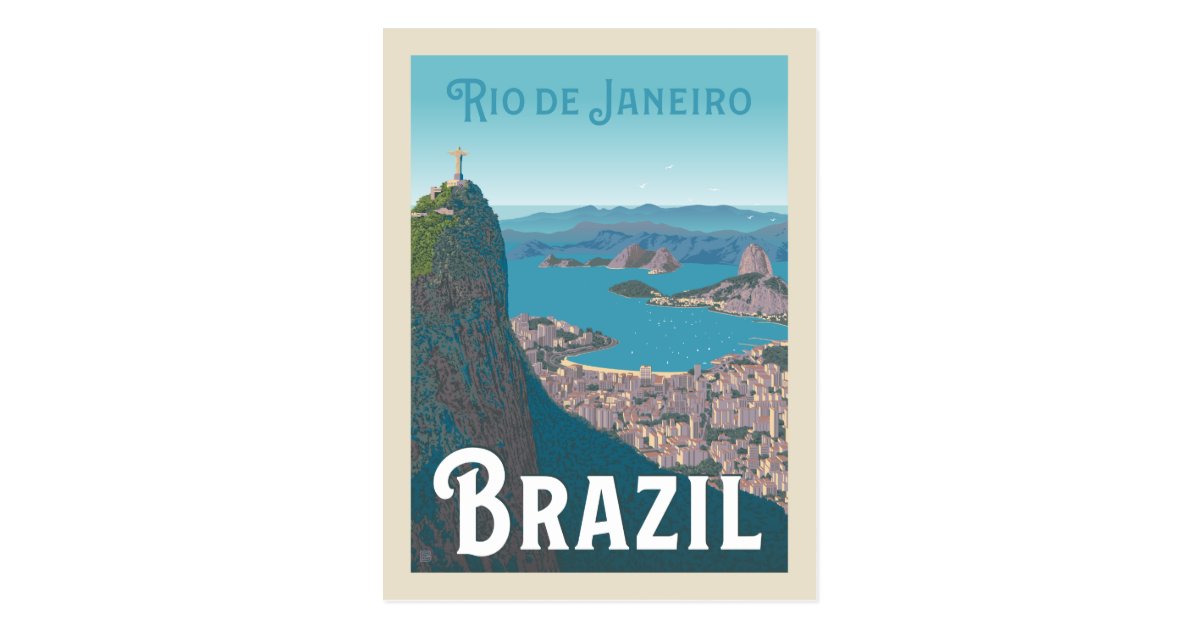 Rio De Janeiro, Brazil Postcard | Zazzle.com