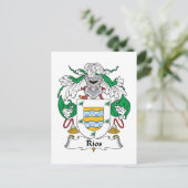 Rios Family Crest Postcard | Zazzle