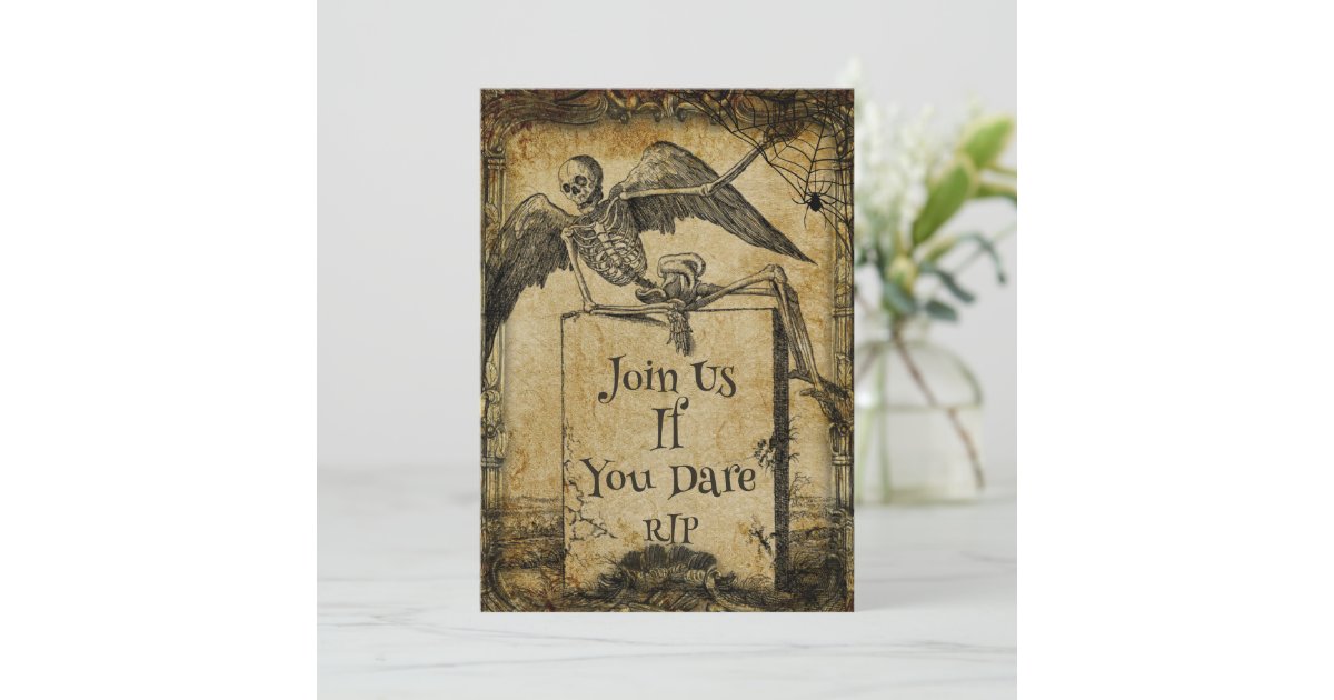 RIP Creepy Halloween Party Invitation | Zazzle