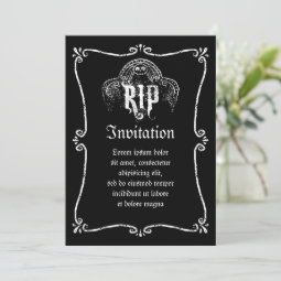 RIP INVITATION | Zazzle