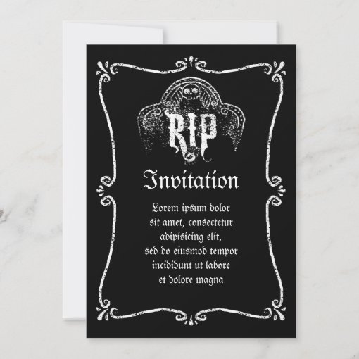 RIP INVITATION | Zazzle