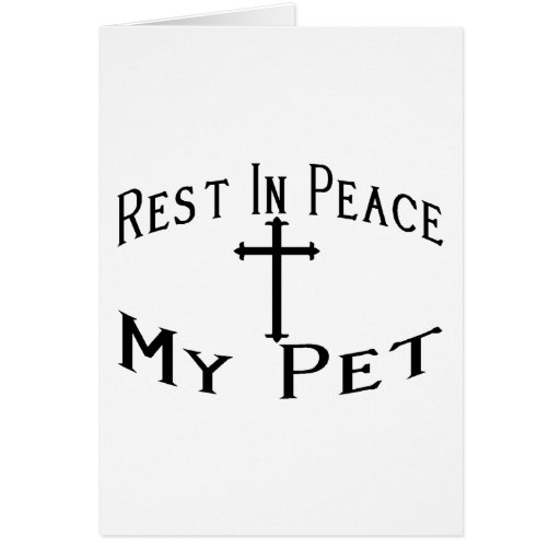 RIP My Pet Cards | Zazzle