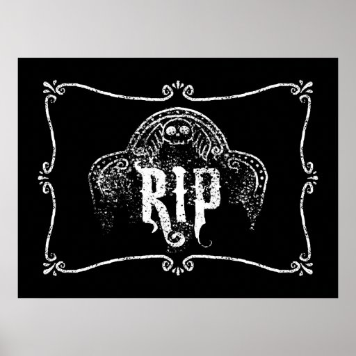 RIP POSTER | Zazzle