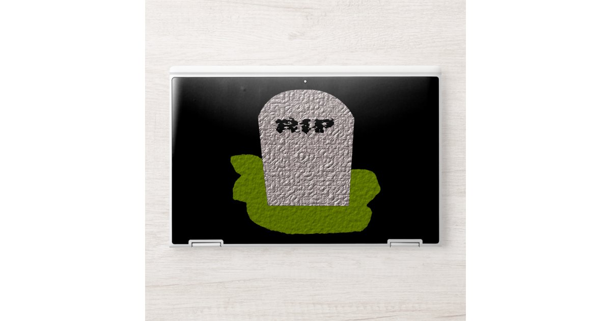 RIP Tombstone HP Laptop Skin | Zazzle