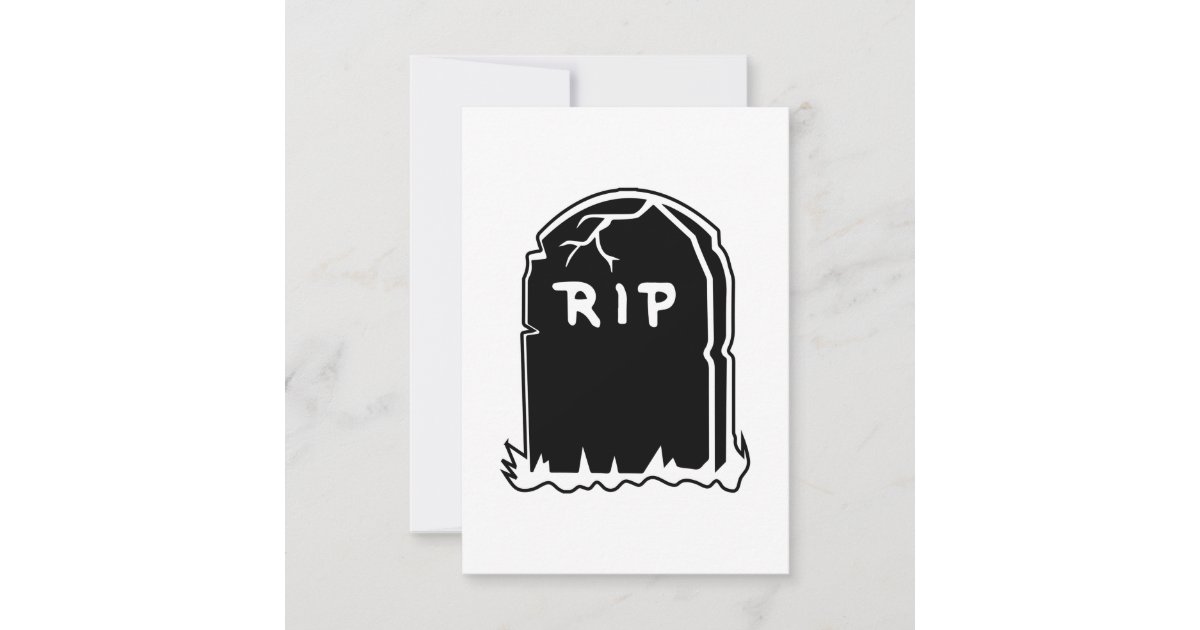 RIP Tombstone Invitations | Zazzle