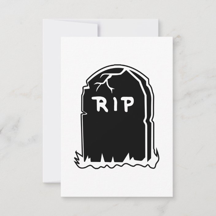 RIP Tombstone Invitations | Zazzle.com