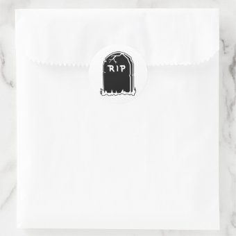 RIP Tombstone Stickers | Zazzle