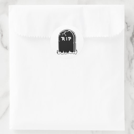 RIP Tombstone Stickers | Zazzle