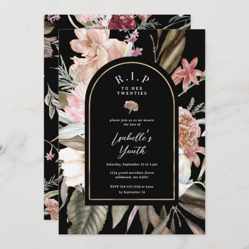 RIP Youth 30th Birthday Party Invitation | Zazzle