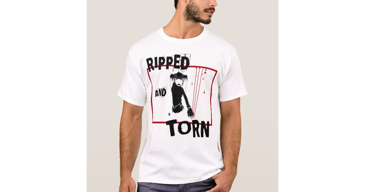 RIPPED AND TORN T-Shirt | Zazzle