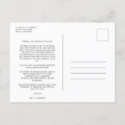 Ripped Paper Effect Wedding Custom Photo Script Invitation Postcard ...