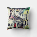 Ripped Posters and Creative Typography 3D Pop Art Throw Pillow | Zazzle