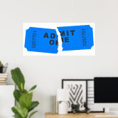 Ripped Ticket Poster | Zazzle