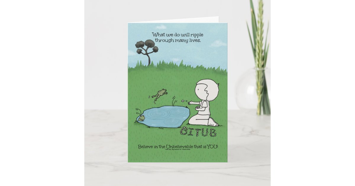 Ripple Effect Card | Zazzle