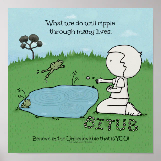 Ripple Effect Poster | Zazzle