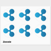 Ripple XRP Cryptocurrency Round Sticker | Zazzle