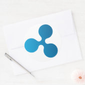 Ripple XRP Cryptocurrency Round Sticker | Zazzle