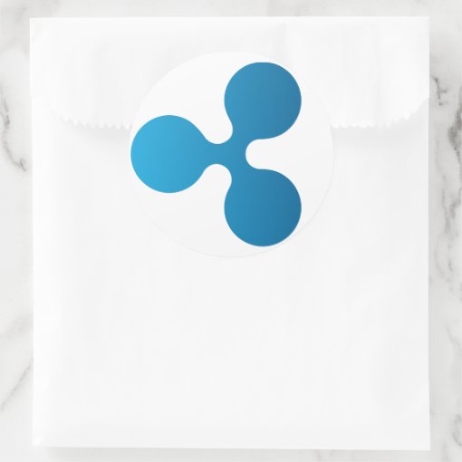 Ripple XRP Cryptocurrency Round Sticker | Zazzle