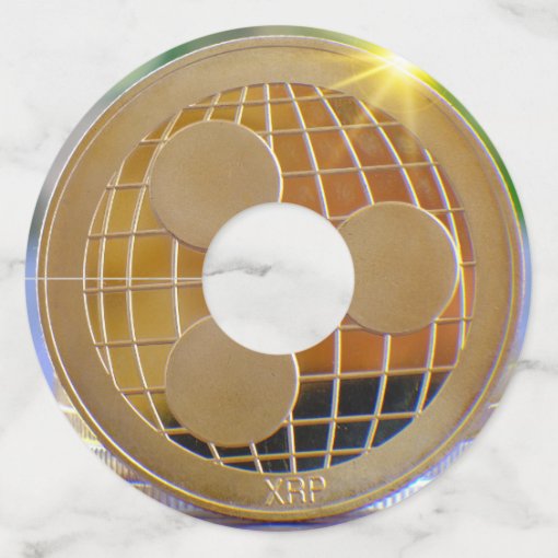 Ripple XRP Wine Glass Paper Tags | Zazzle