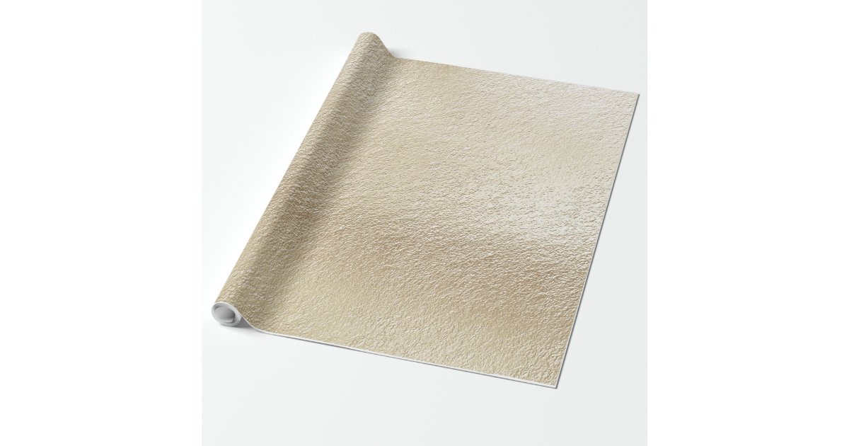 Rippled Champagne Gold Wrapping Paper | Zazzle