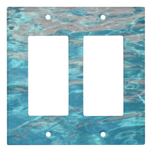 Rippling Tropical Blue Water Light Switch Cover | Zazzle
