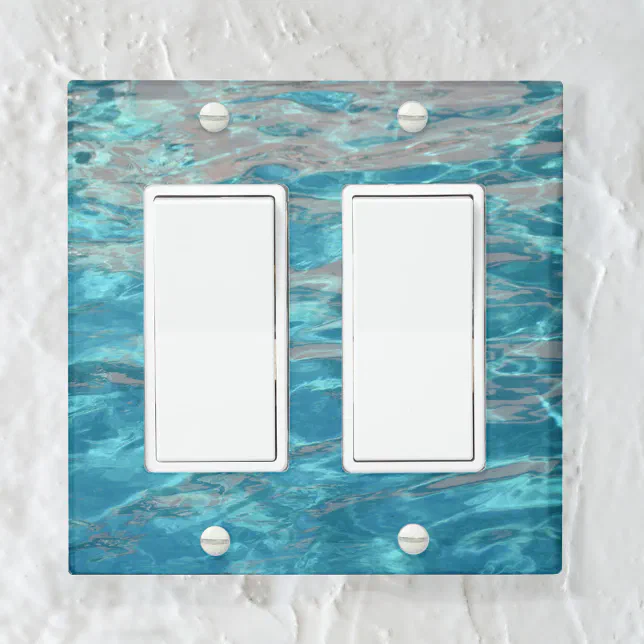 Rippling Tropical Blue Water Light Switch Cover | Zazzle