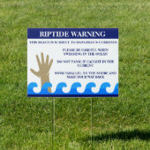 Riptide Warning Dangerous Ocean Currents Beach Sign | Zazzle