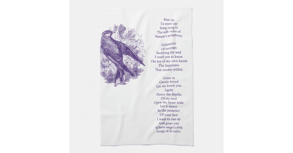 Rise Up Poem Towel | Zazzle