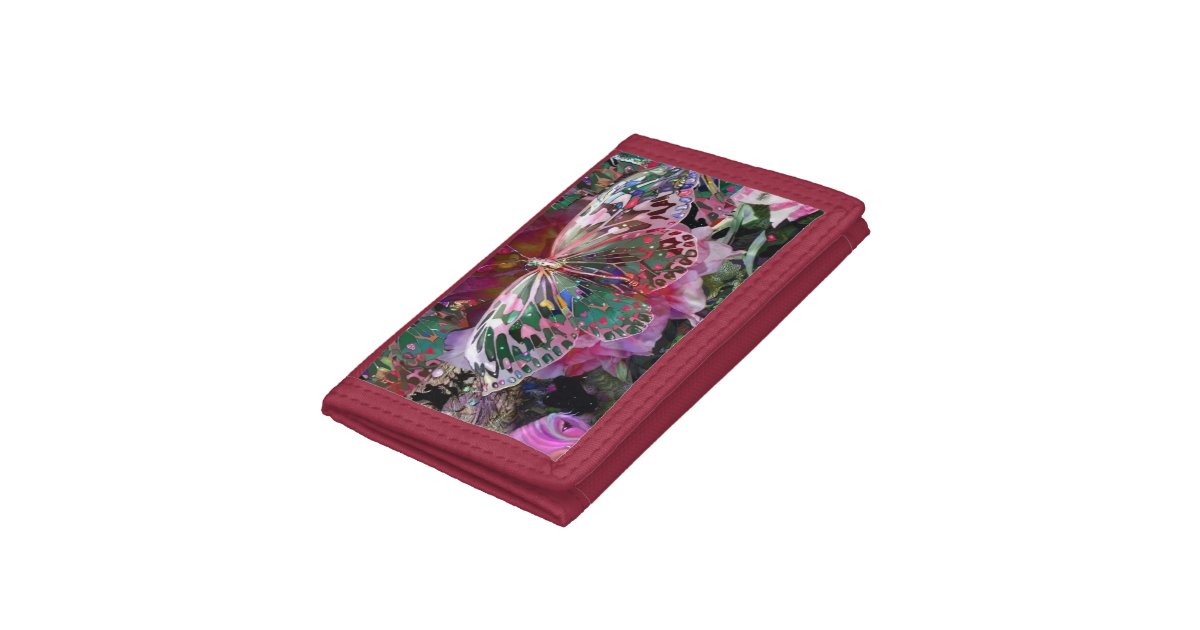 Rising Dawn Butterfly Trifold Wallet | Zazzle
