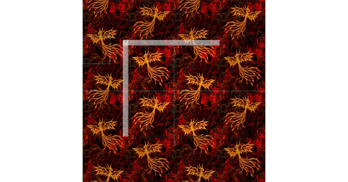 Rising of the Phoenix Fabric | Zazzle