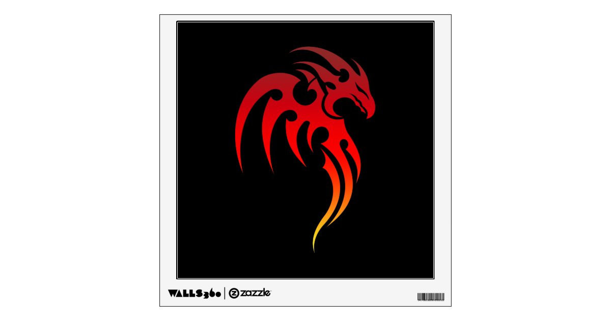 Rising Phoenix Tribal Symbol Wall Decal | Zazzle