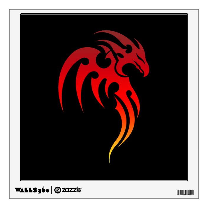 Rising Phoenix Tribal Symbol Wall Decal | Zazzle.com